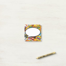 Modern Speech Bubble Funny Comic Book Post-it Notes | Zazzle