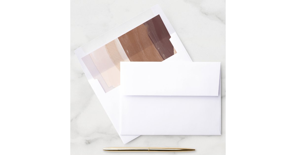 Modern Spiced Terracotta Envelope Liner | Zazzle