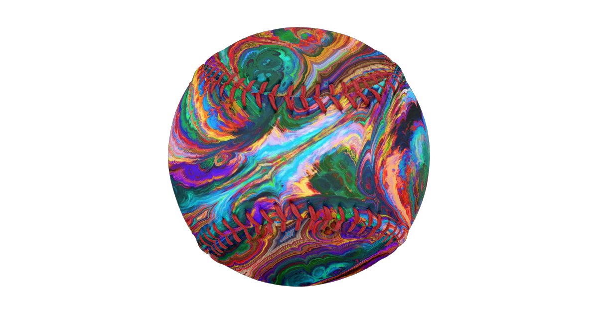 Modern Splash of Paints Baseball | Zazzle