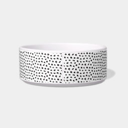 Modern Splotchy Pattern | Personalized | Blue Bowl | Zazzle