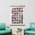 Modern Square Photo Collage Hanging Tapestry | Zazzle
