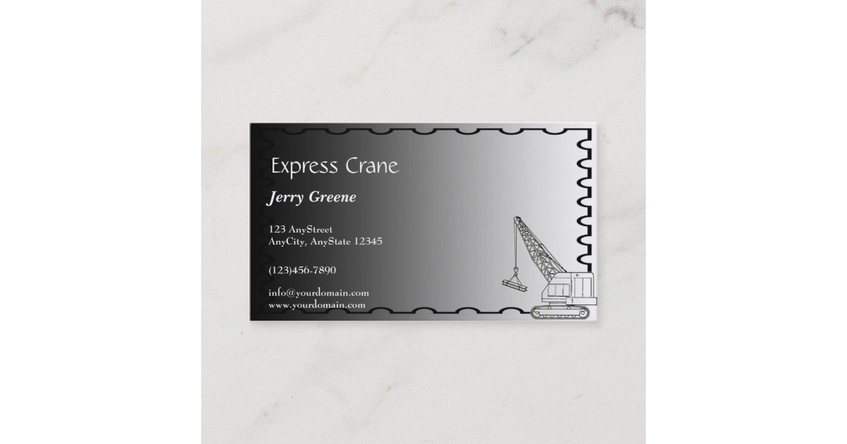 Modern Steel Construction Business Card | Zazzle