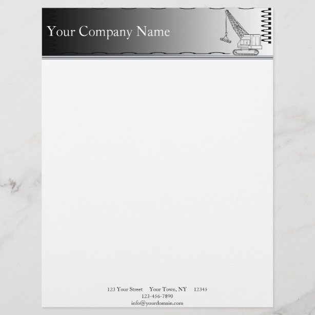 Construction Letterhead | Zazzle