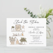 Modern Stock the Kitchen Bridal Shower Invitation | Zazzle