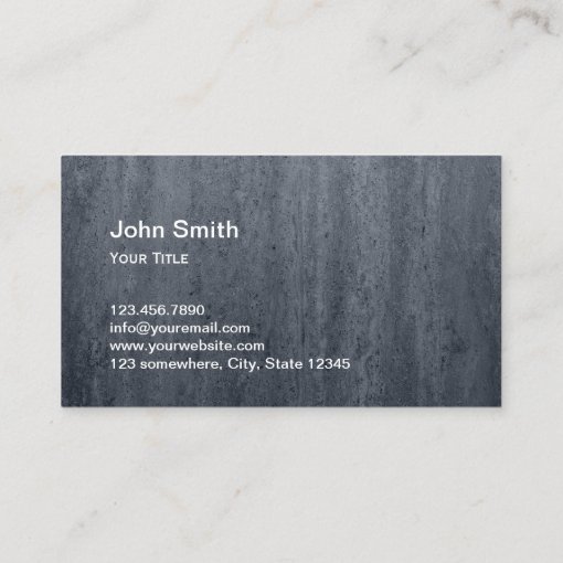 Modern Stone Background Cool QR Code Business Card | Zazzle