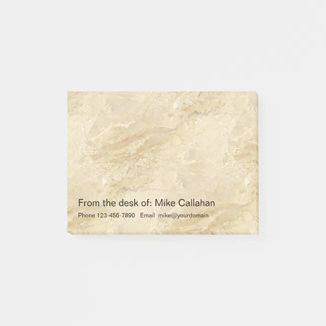 Modern Stone Look From The Desk Of Post-it Notes | Zazzle