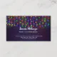 Modern string lights business card | Zazzle