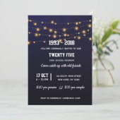 Modern string lights invitation | Zazzle