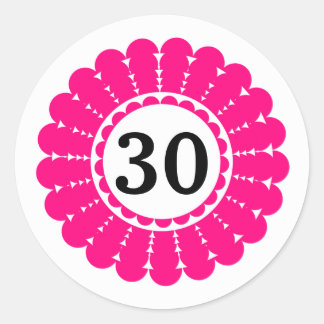 30th Birthday Stickers | Zazzle