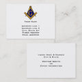 Modern Style Freemason Business Card | Zazzle