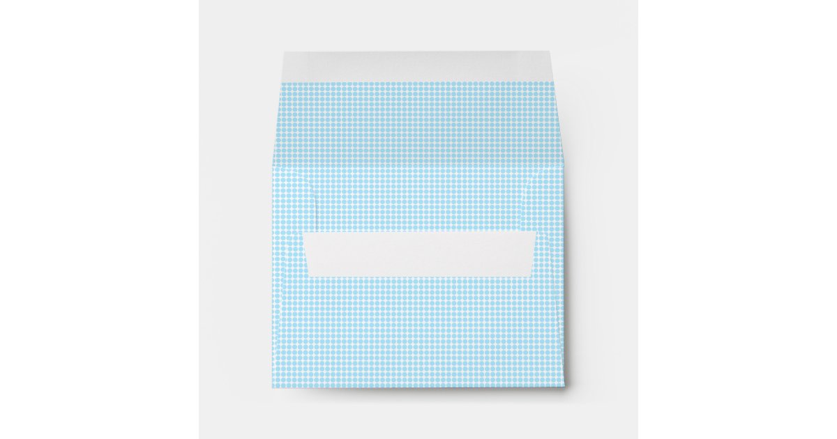 Modern Stylish Cute Blue Dots Design Envelope | Zazzle