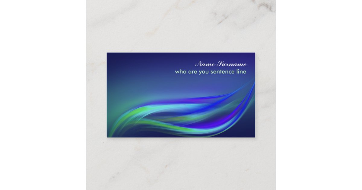 modern stylish deep blue business card | Zazzle