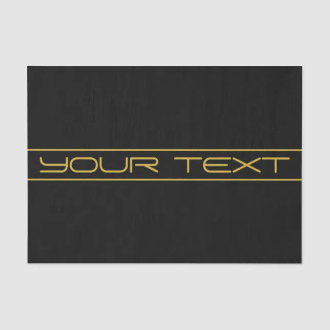 Modern Stylish Editable Gold Text & Stripes Tissue Paper | Zazzle