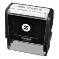 Modern Stylish Elegant Black & White Self-inking Stamp | Zazzle