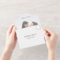 Modern Stylish Fading Photo QR Code RSVP Wedding All In One Invitation ...