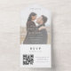 Modern Stylish Fading Photo QR Code RSVP Wedding All In One Invitation ...