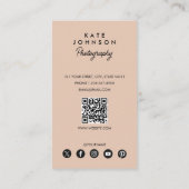 Modern Stylish Full Photo Simple Photography Business Card | Zazzle