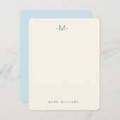 Modern Stylish Monogrammed Stationery Note Card | Zazzle