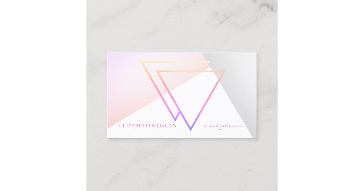 Modern Stylish Professional Geometric Business Card | Zazzle