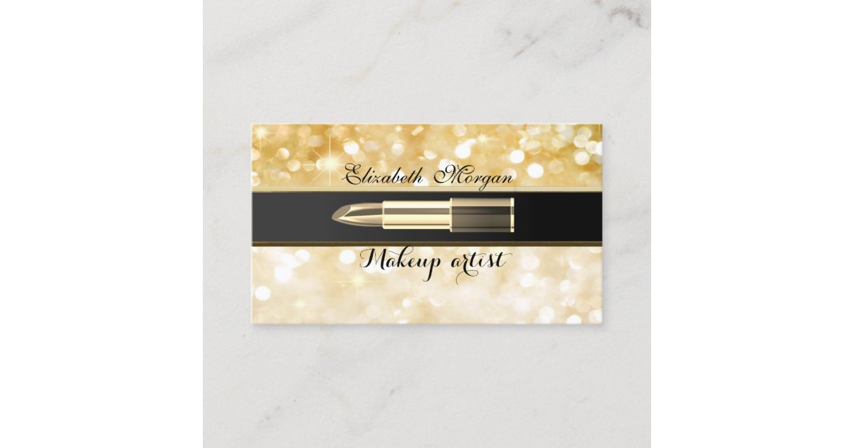 Modern Stylish Professional -Makeup-Lipstick Business Card | Zazzle