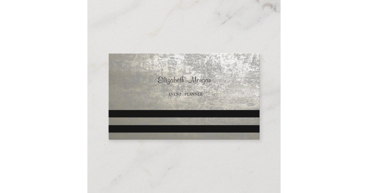 Modern Stylish Professional Striped Business Card | Zazzle