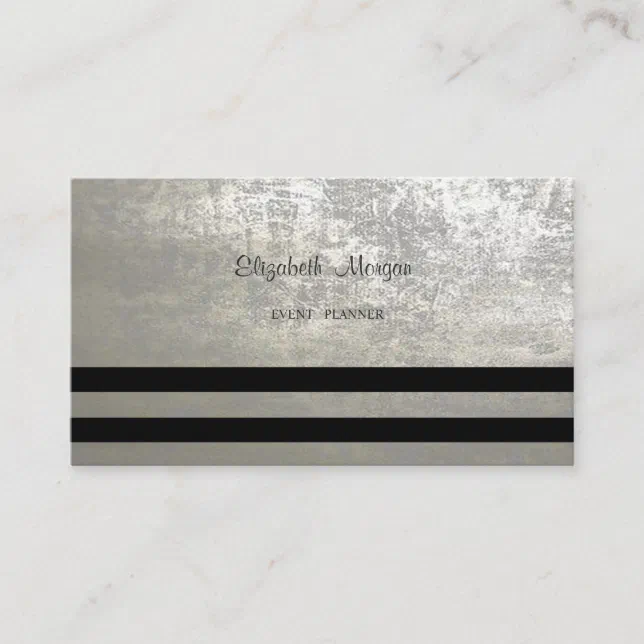 Modern Stylish Professional Striped Business Card | Zazzle