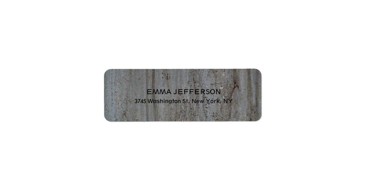 Modern Stylish Professional Trendy Grey Wall Label | Zazzle