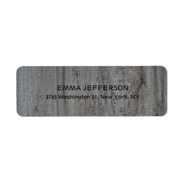 Modern Stylish Professional Trendy Grey Wall Label | Zazzle
