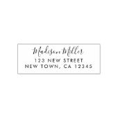 Modern Stylish Return Address Self-inking Stamp | Zazzle