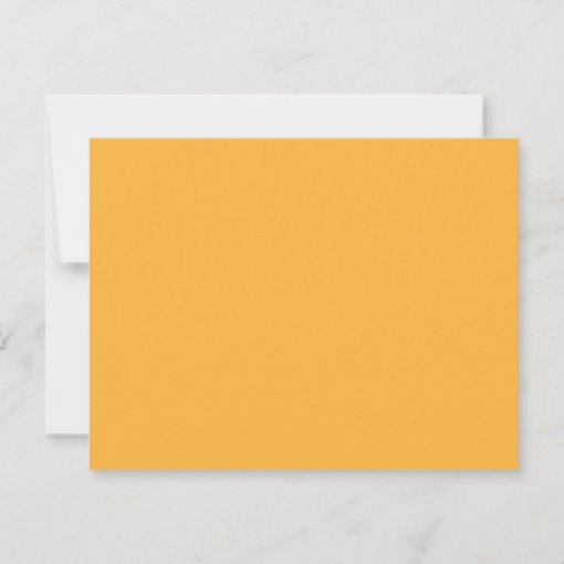 Modern Stylish Trendy Orange Modern Minimalist Note Card | Zazzle
