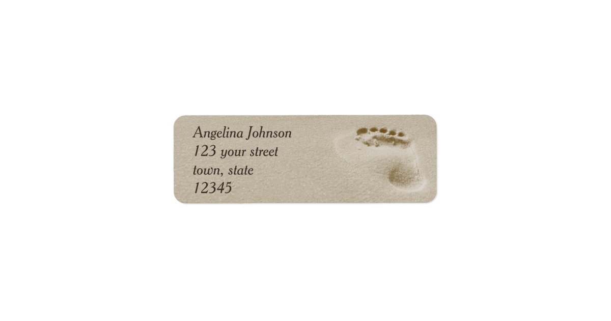 Modern Summer Return Address Label | Zazzle