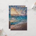 Modern Summer Sunset String Lights Beach Wedding Invitation | Zazzle