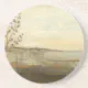 Modern Sunset Landscape Oil Painting Drink Coaster | Zazzle