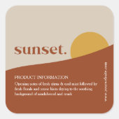 Modern Sunset Product Label | Zazzle