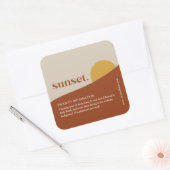 Modern Sunset Product Label | Zazzle