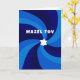 Modern Swirl Star of David MAZEL TOV Bar Mitzvah Card | Zazzle