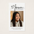 Modern Sympathy Photo Funeral Memorial Prayer Card | Zazzle
