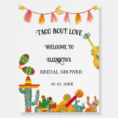 Modern Taco Bout Love Bridal Shower Party Welcome Foam Board | Zazzle