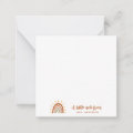 Modern Teacher Custom Name Boho Rainbow Sun Note Card | Zazzle