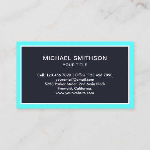 Modern Teal 3D Printer Business Card | Zazzle