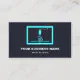 Modern Teal 3D Printer Business Card | Zazzle