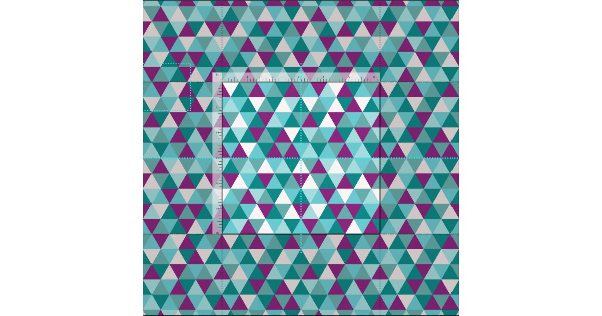 Modern Teal Geometric | Fabric | Zazzle