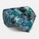 Modern Teal Green Violet Blue Brushstrokes Art Neck Tie | Zazzle