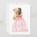 Modern Teddy Bear Rose Sweet Sixteen 16 Birthday Invitation | Zazzle
