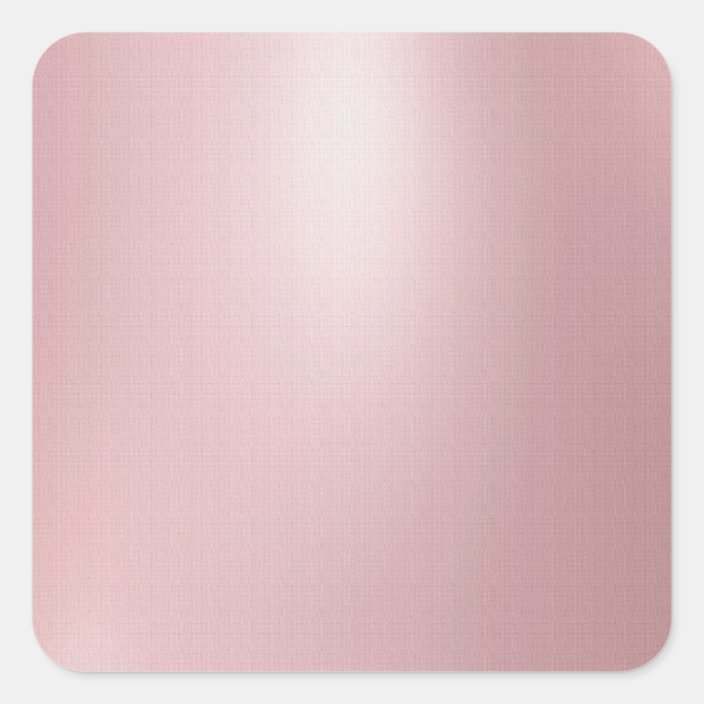 Modern Template Trendy Elegant Rose Gold Blank Square Sticker | Zazzle.com