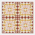 Modern Terracotta Quilt Block Geometric Pattern Wallpaper | Zazzle
