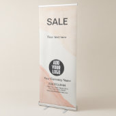 Modern terracotta trade show logo business retract retractable banner ...