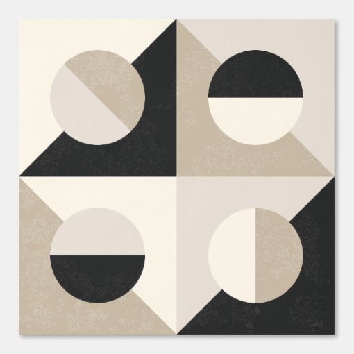 Modern Textured Italian Geometric Tiles Wallpaper | Zazzle