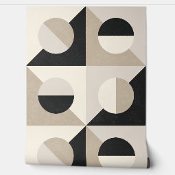 Modern Textured Italian Geometric Tiles Wallpaper | Zazzle