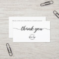 Modern Thank you for your order Logo Custom Offer Business Card | Zazzle